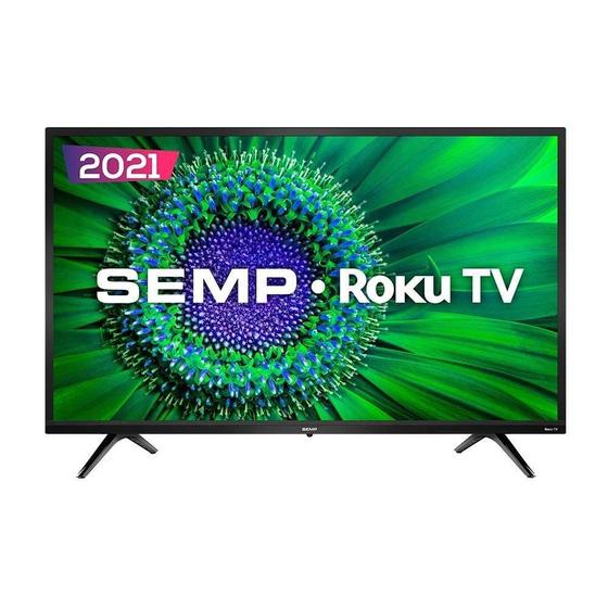 Smart TV LED 43" Semp 43R5500 Full HD com Wi-Fi, 1 USB, 3 HDMI,Roku ...