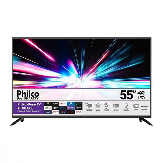 Smart Tv Led 4K PTV55G52R2C com 55 Polegadas Philco - Smart TV ...