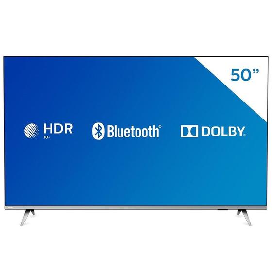 Smart TV LED 50" Philips 50PUG6654/78 4K com HDR, 2 USB, 3 HDMI, Wi-Fi ...