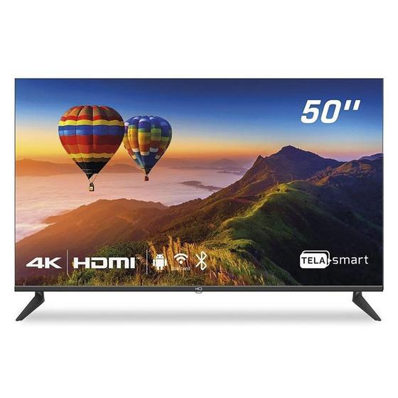 Smart TV LED 50 Polegadas HQ 4K HQS50NKHM com Conversor Digital Externo ...