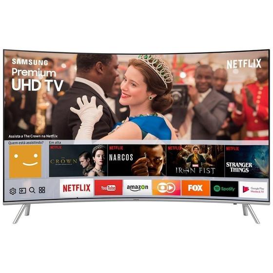 Smart TV LED 55" Samsung UN55MU7500 Tela Curva 4K Ultra HD HDR com Wi ...