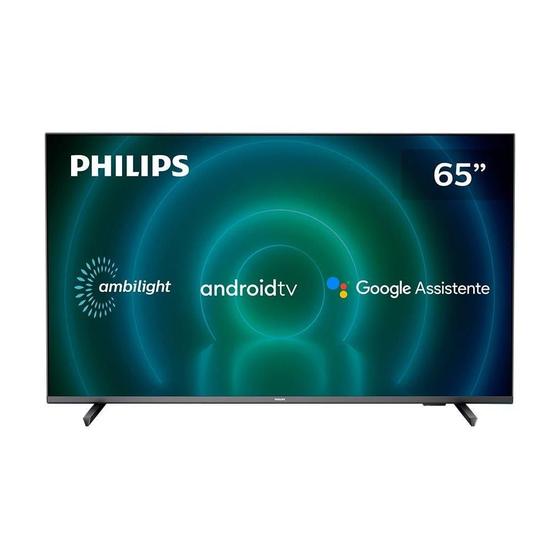 Smart TV LED 65" Philips 65PUG7906/78 4K UHD Android com Wi-Fi, 2 USB ...