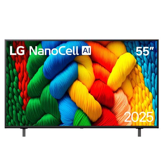 Smart Tv LG 55" NanoCell 4K Ultra HD WebOS 25 AI Magic Alexa Bivolt ...