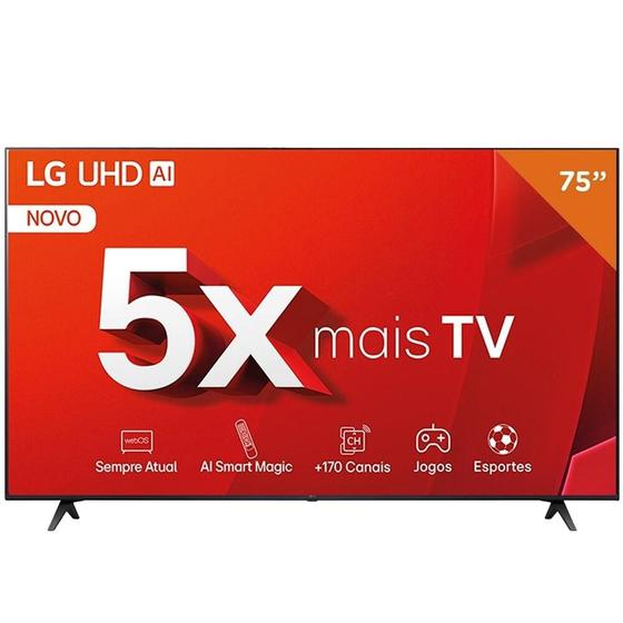 Smart TV LG 75 Polegadas, 4K UHD, LED, UT8050PSA - LG ELETRONICS - TVs ...