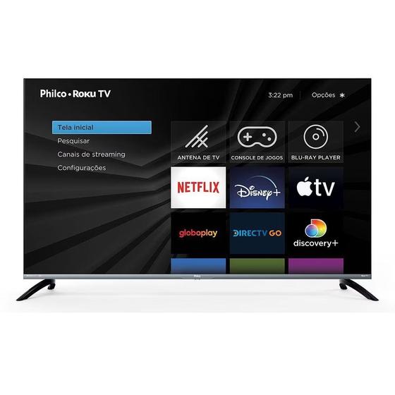 Smart Tv Philco 50 Polegadas Ptv50g70r2csgbl Ultrahd 4k Roku Led Bivolt ...
