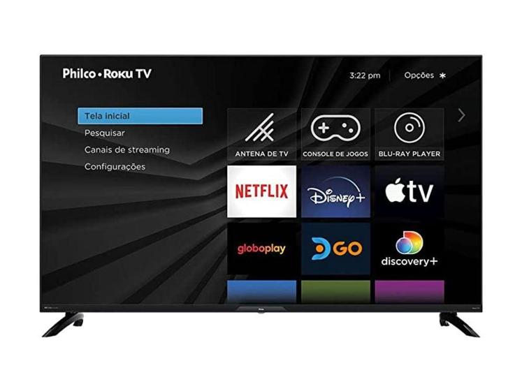 Smart TV Philco Roku 43” LED 4K UHD Preto Bivolt - PTV43G7ER2CPBL ...