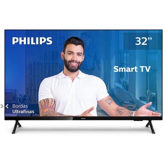Smart TV Philips 32PHG6825/78 HD sem Bordas HDR Plus 3 HDMI 2 USB Wifi ...