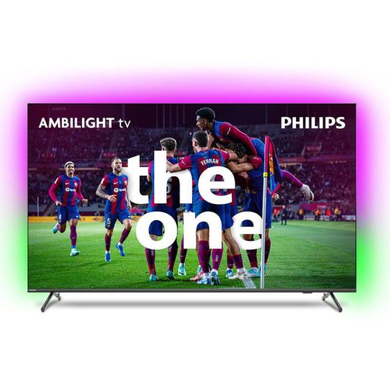 Smart TV Philips 75" Ambilight THE ONE UHD 4K LED Google TV 75PUG8808 ...