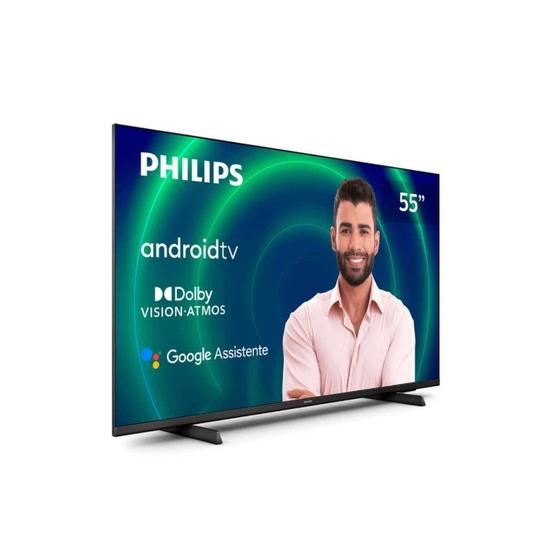 Smart TV Philips Android 55 4k Comando de Voz 55PUG740678 - TV 4K Ultra ...