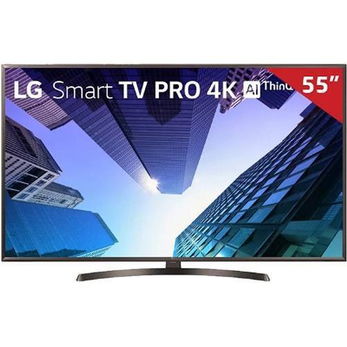 Smart TV PRO LED 55" UHD 4K LG, 4 HDMI, 2 USB, Bluetooth, Wi-Fi, HDR, ThinQ AI - 55UK631C.AWZ ...