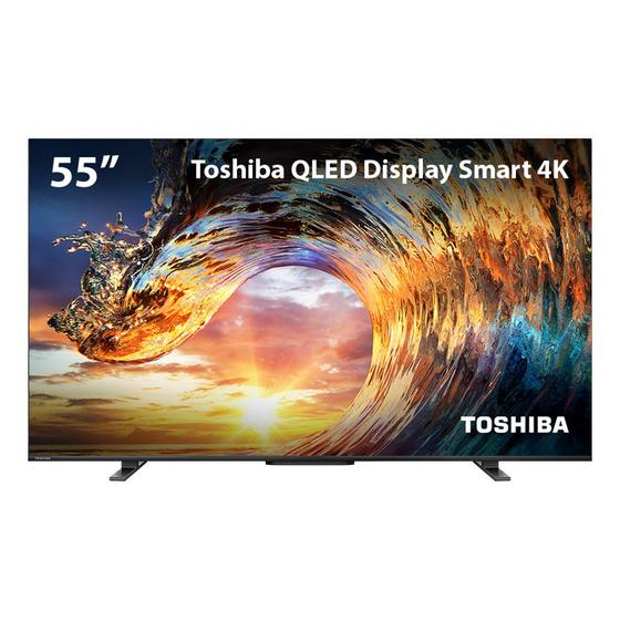 Smart TV QLED 55 4k Toshiba 55M550L VIDAA 3 HDMI 2 USB Wi-Fi - TB014M - Smart TV - Magazine Luiza