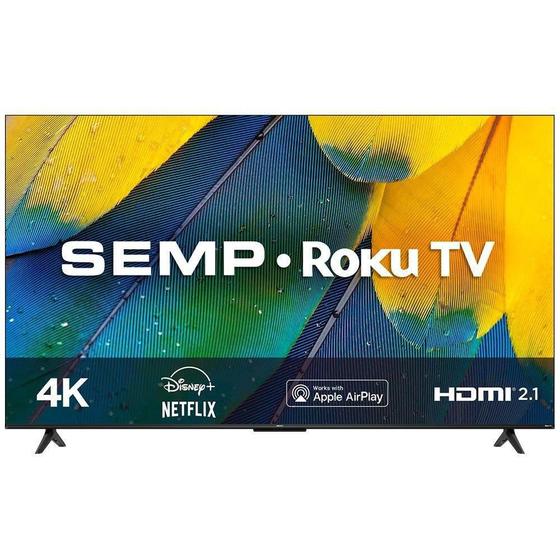 Smart TV Roku Semp TCL LED 50 Polegadas 4K UHD Wi-Fi HDR 50RK8600 ...