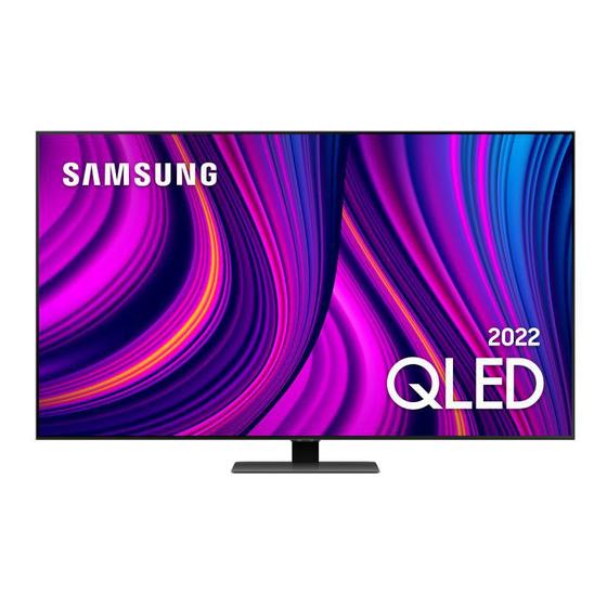 Smart TV Samsung 55 QLED 4K QN55Q80BAGXZD 2022 Processador com IA Tela ...