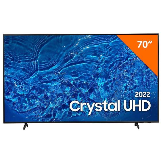 Smart TV Samsung 70” 4K, LED, Crystal UHD, UN70BU8000, Wi-Fi Integrado - TV 4K Ultra HD ...