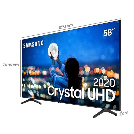 Smart TV Samsung LED 58 UHD 4K 58TU7000 Crystal UHD, HDR, Borda ...