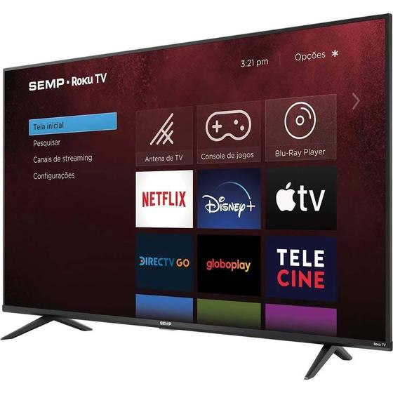 Smart TV Semp TCL 50'' 4K UHD RK8500 WiFi Bluetooth 4 HDMI USB - TV 4K ...