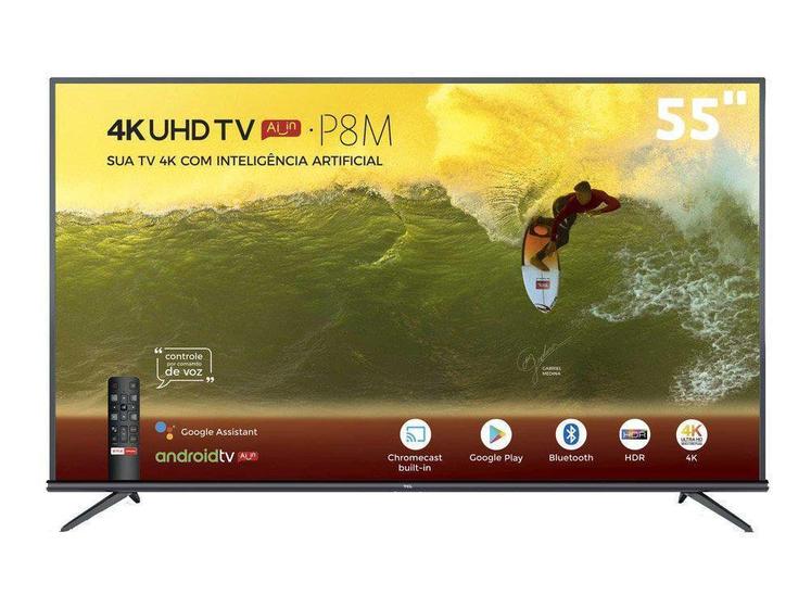 Smart TV SEMP TCL LED 55" 4K UHD - Chumbo - P8M - Smart TV - Magazine Luiza