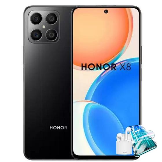 Smartphone Honor X8 Black Hua wei Octa core 128gb 6gb Display 6,7 FHD+ ...