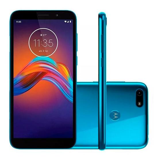 Smartphone Motorola Moto E6 Play 32GB Tela 5,5" Câmera 13MP Frontal 5MP Azul Metálico - Moto E6 ...