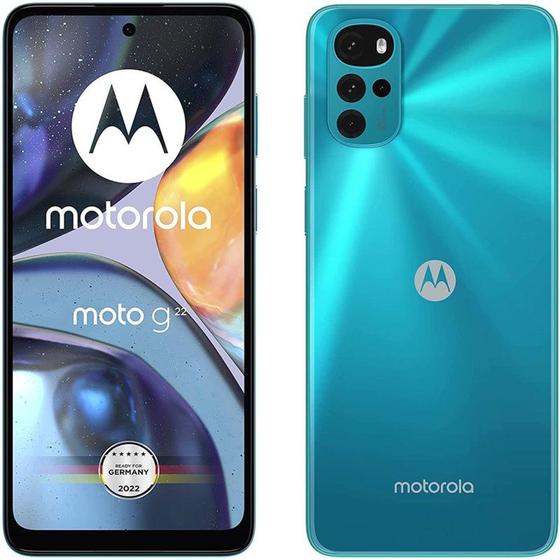 Smartphone Motorola Moto G22 64 GB Azul 4GB Ram câmera 50 MP, Android ...