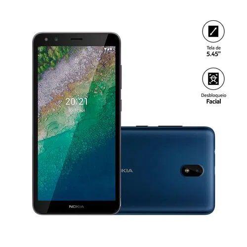 Smartphone Nokia CO1 Plus Azul Octa Core Android 11 Go 4G Dual Chip ...