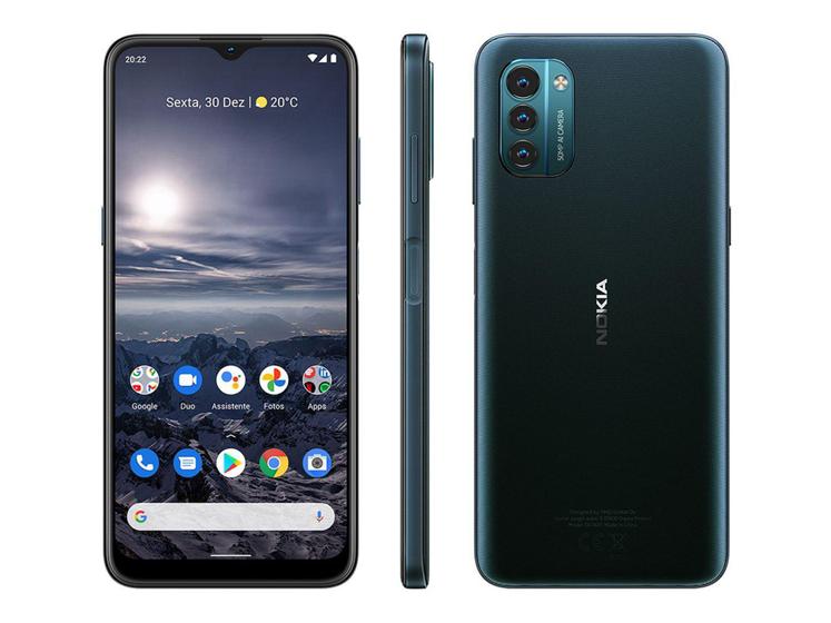 Smartphone Nokia G21 128GB Azul 4G Octa-Core - 4GB RAM 6,5” Câm Tripla + Selfie 8MP Dual Chip ...