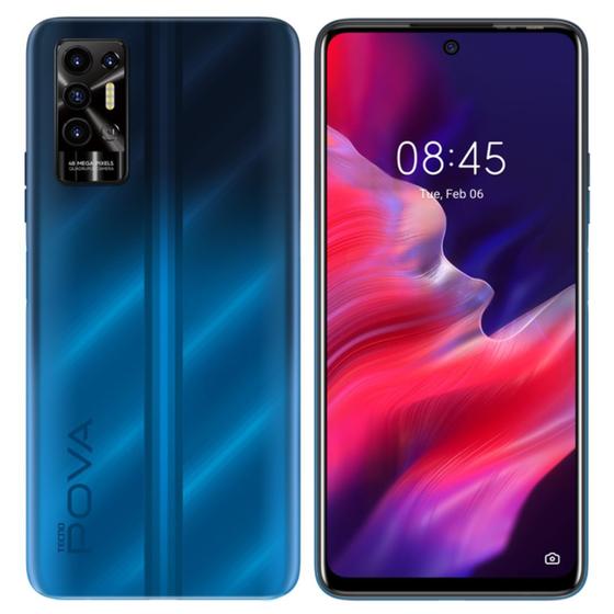Smartphone Pova 2 Tecno Blue 128gb 6gb Octa core Tela 6,9 FHD+ IPS ...