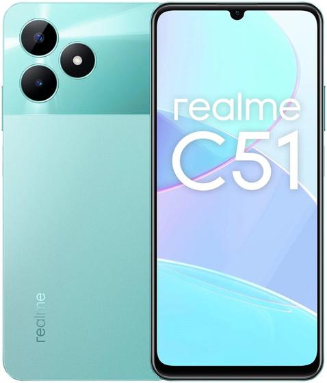 Smartphone Realme C51 RMX3830 128GB 4GB RAM Dual SIM NFC Tela 6.74 ...