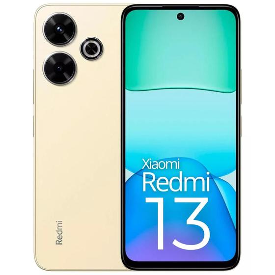 Smartphone REDMI13 256GB 128GB câmera tripla 108MP 13MP Midnight Black ...