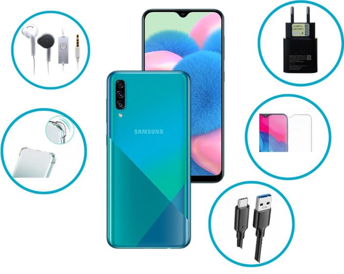 Smartphone Samsung A30s 64Gb 4Ram A307G Azul Turquesa Dual Sim - Galaxy ...