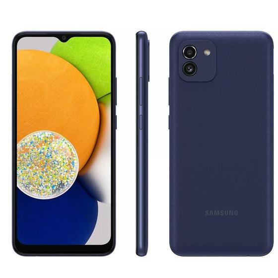 Smartphone Samsung Galaxy A03 A035M 64Gb Azul - Samsung Galaxy ...