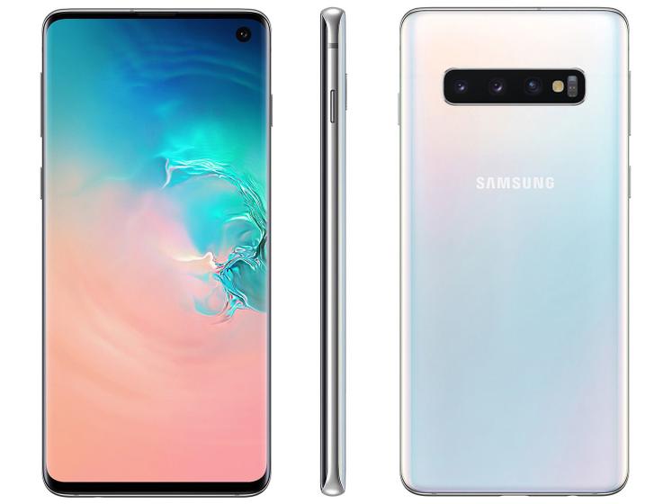 Smartphone Samsung Galaxy S10 128GB Branco 4G - 8GB RAM Tela 6,1” Câm ...