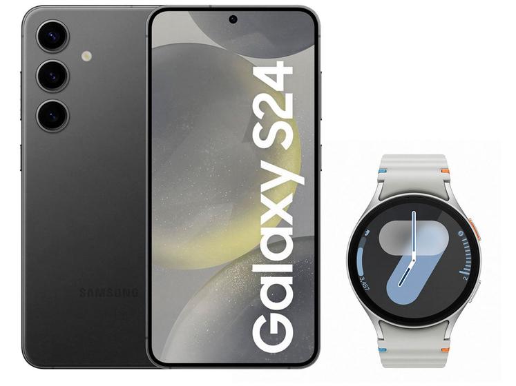 Smartphone Samsung Galaxy S24 256GB - Preto 5G + Smartwatch Watch7 ...