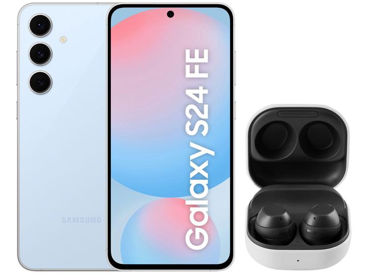 Smartphone Samsung Galaxy S24 FE 256GB 5G 8GB RAM - Azul + Galaxy Buds ...