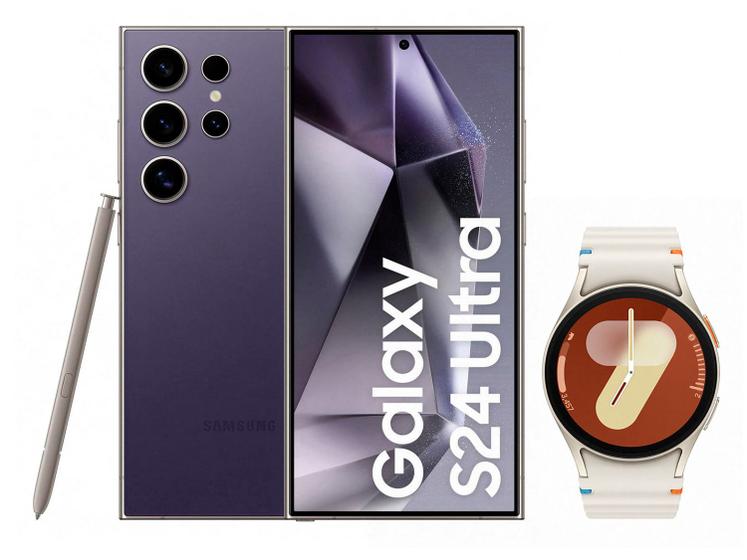 Smartphone Samsung Galaxy S24 Ultra 6,8” Galaxy AI - 512GB + Smartwatch ...