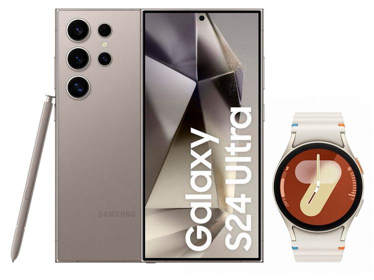 Smartphone Samsung Galaxy S24 Ultra 6,8” Galaxy AI - 512GB + Smartwatch ...