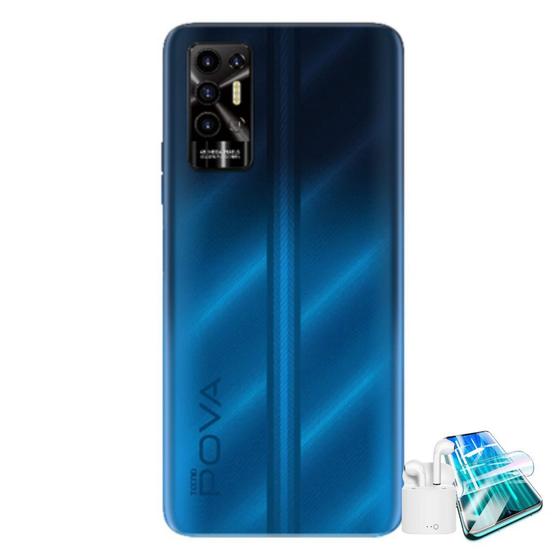Smartphone Tecno Pova 2 Blue 128gb 6gb Octa core Display 6,9 FHD+ IPS ...