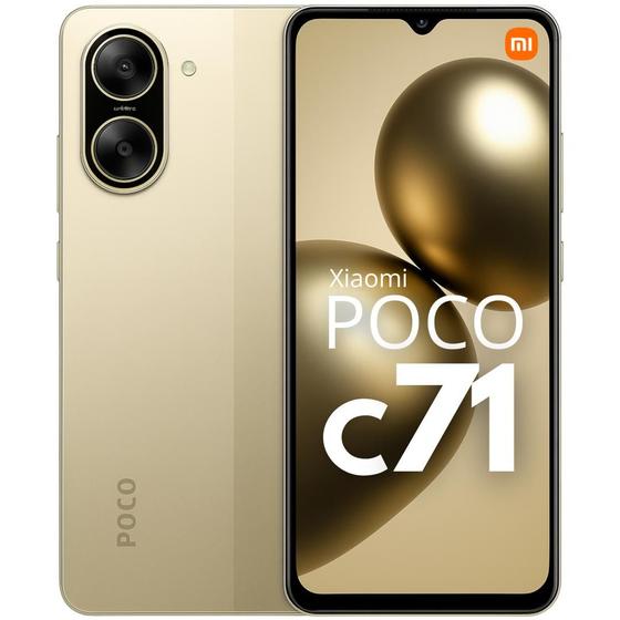 Smartphone Xiaomi POCO C71 128GB 8GB RAM BOOST Câmera dupla 50MP Celular Resistente e Poderoso ...