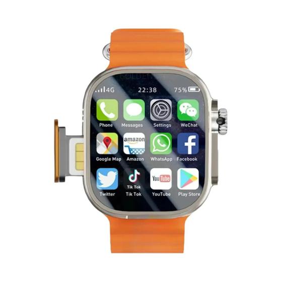 Smartwatch Com Câmera Rotativa 4G Android 9.0 Versão Global CDS9 Ultra ...