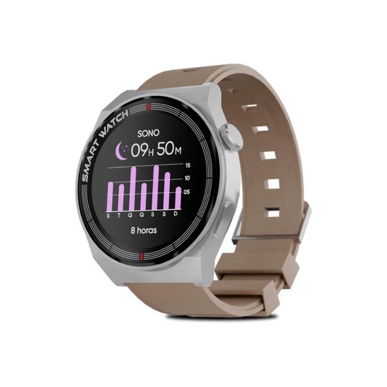 Smartwatch Goldentec GT Classic, Tela Full Touch 1,28", IP67, Bluetooth ...