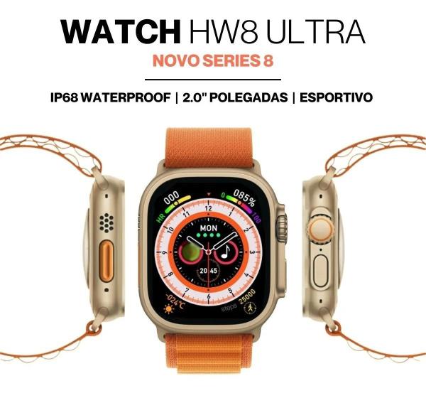 Smartwatch Laçamento Watch Ultra Série 8 Original Relógio Hw8 Ultra ...