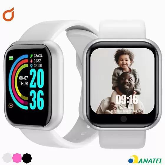 Smartwatch Relógio Digital D20 Original Masculino E Feminino - Woofs ...