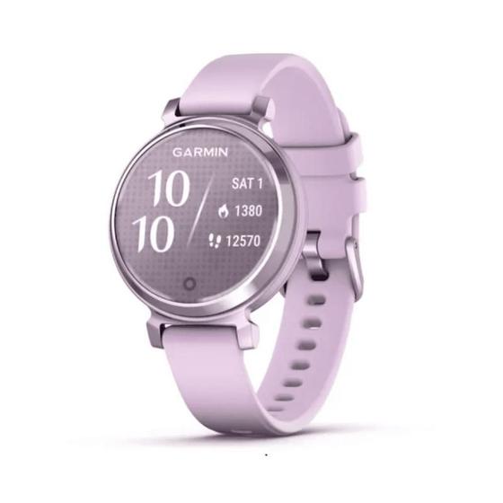 Smartwatch Relógio Garmin Lily 2 Lilás Pulseira Lilás de Silicone com ...