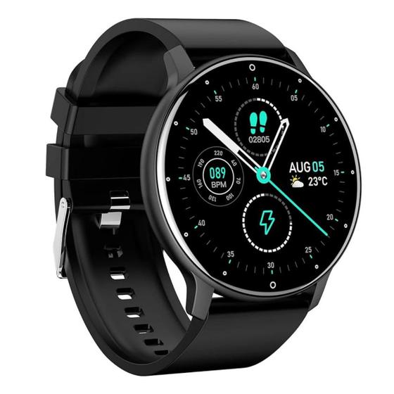 Smartwatch Relógio Inteligente Masculino Redondo Tela Grande MTR4 ...
