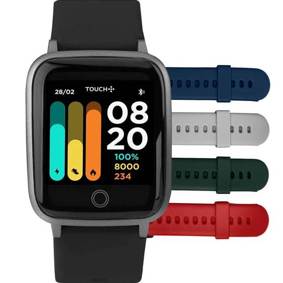 Smartwatch Touch Troca Pulseira TWGOAH/T8R - Technos - Smartwatch e ...