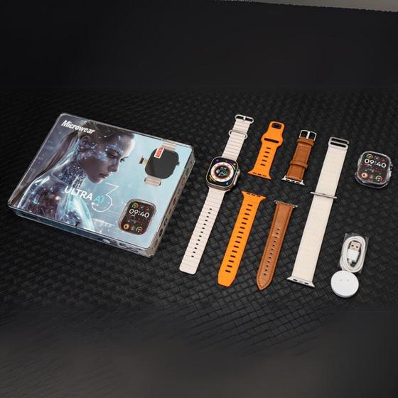 Smartwatch Ultra 3 IA 5G 2/16GB Amoled Com Chip Android Camera Wifi ...