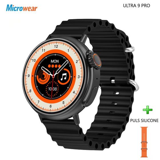 Smartwatch Ultra 9 Pro Redondo Tela Amoled 1.6 Pol. Microwear New 2023 ...