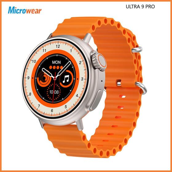 Smartwatch Ultra 9 Pro Redondo Tela Amoled 1.6 Pol. Microwear New 2023 ...