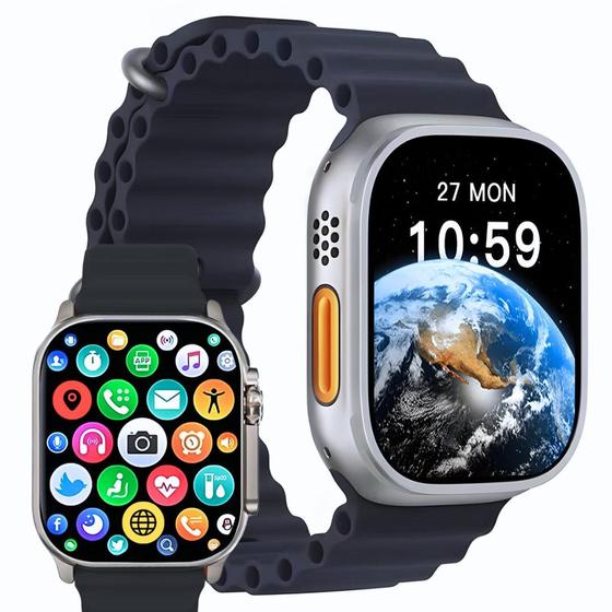 Smartwatch Ultra WS Série 10 X / 5 Pulseiras Lançamento 2025 / Monitor ...