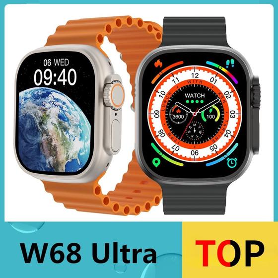 Smartwatch W68 Ultra Series 8 Nfc Tela 2,0 Relogio Lançamento 2023 ...